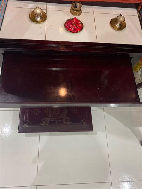 Pooja Alter Mandir With Stool Furniture And Home Living Furniture