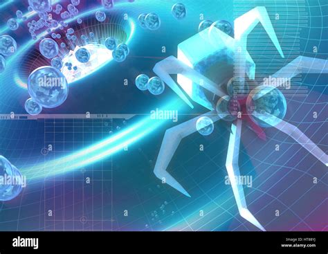 Biology Cell Close Up Color Colour Computer Graphics Digitally Generated Image Grid Horizontal