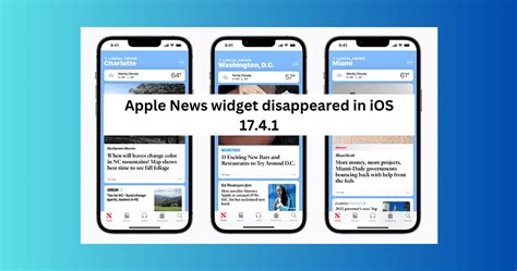 Apple News Widget Disappeared After Updating To Ios The Mac Observer