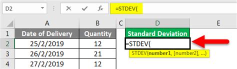 Standard Deviation Formula In Excel How To Calculate Stdev In Excel