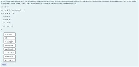 Solved Create An Assembly Language Program That Corresponds