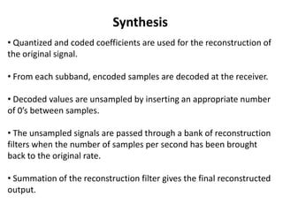 Subband Coding PPTX Digital Audio Computer Software And Applications