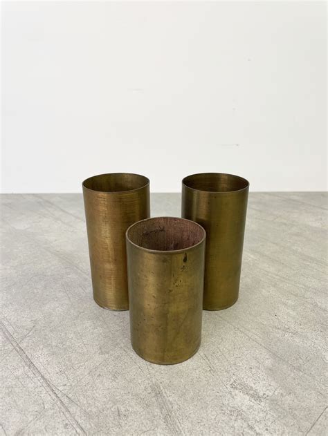 Rivesto X3 Vintage Militaria Solid Brass Pots