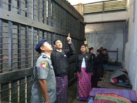 ဧရာဝတီတိုင်းဒေသကြီး၊ တရားလွှတ်တော် တရားသူကြီးချုပ် ဦးဝင်းမြင့် ဒေးဒရဲမြို့နယ် အချုပ်ထောင်အား က