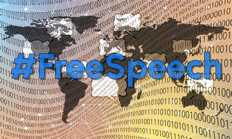 Digital World Map Overlaid With Binary Code And Hashtag Freespeech Stock Image Image Of