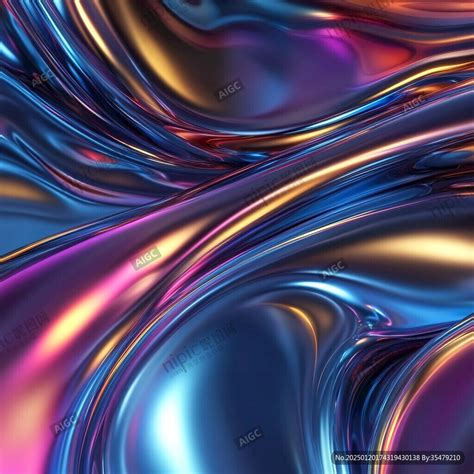Ai创作图肌理彩色流体背景 炫彩流动背景 镭射炫彩渐变 幻彩肌理条纹 彩色酷炫流动感背景 流动纹理背景图壁纸 幻彩流体抽象线条背景 高端背景幻彩背景 创意炫彩 渐变数码印花 炫彩迷幻 流动超清
