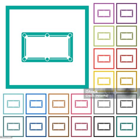 사분면 프레임 빈 당구 테이블 평면 컬러 아이콘 Championship에 대한 스톡 벡터 아트 및 기타 이미지 Championship 경계 경쟁 Istock