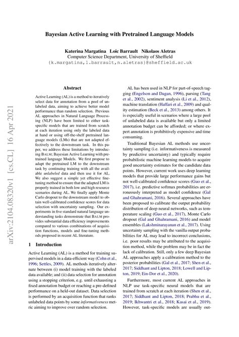 Bayesian Active Learning With Pretrained Language Models Deepai