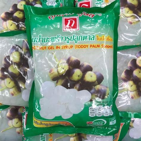 วุ้นมะพร้าวลูกตาลในน้ำเชื่อม วุ้นลูกตาลในน้ำเชื่อม ตรากุหลาบ หอม อร่อย 1 000 กรัม Shopee Thailand