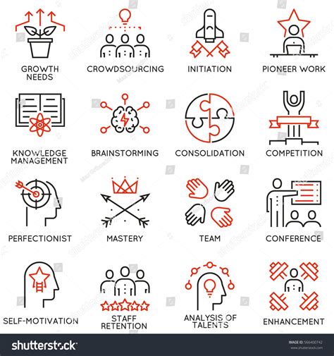 Vector Set 16 Linear Quality Icons Stock Vector Royalty Free