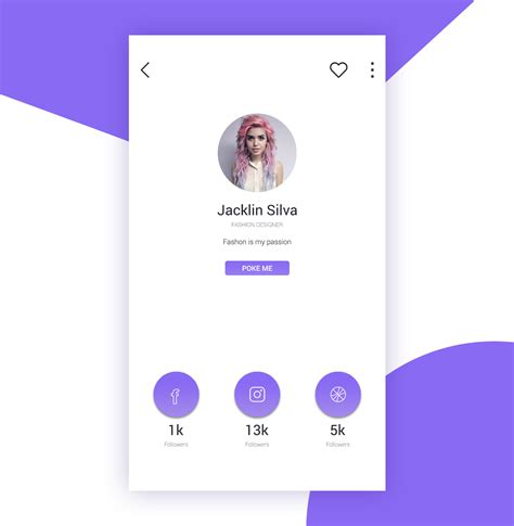 Profile Page UI Design Concept On Behance