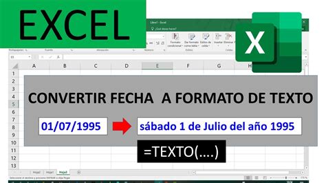 Fórmula Convertir Texto A Fecha En Excel