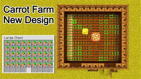 Super Easy Carrot Farm Minecraft Gamewithahsan Youtube