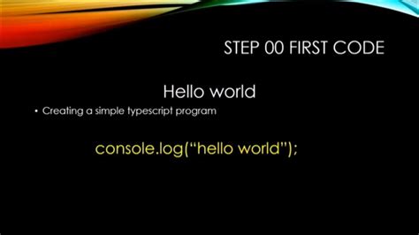 Typescript Tutorial For Why Use Typescript Intro Of Typescript First Code Hello World
