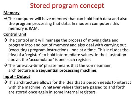 Stored Program Concept