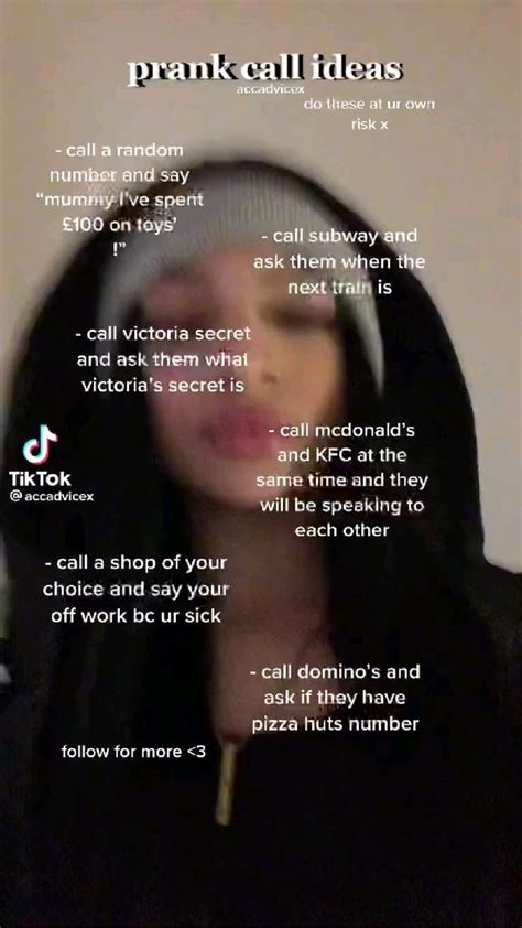 Prank Call Ideas🤍 Prank Calls Food Pranks Pranks