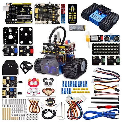 Mini Fire Tank V Kit For Arduino Keyestudio KS