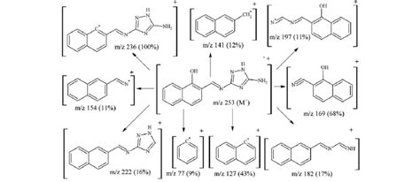 Proposed Mass Fragmentation Pattern Of L 1 Download Scientific