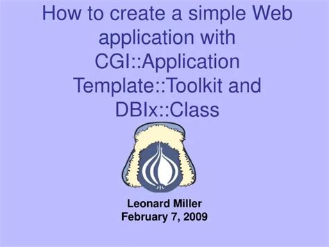PPT How To Create A Simple Web Application With CGI Application