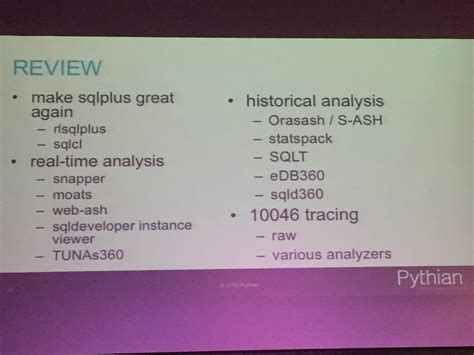 Oracle Tuning Tools Open Source Roracle