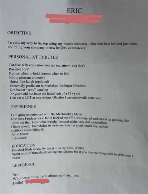31 Hilariously Bad Resumes That Almost Makes You Want To Hire Them