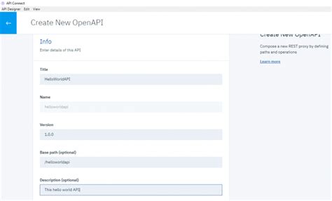 IBM API Connect Tutorial Part Develop Your First API