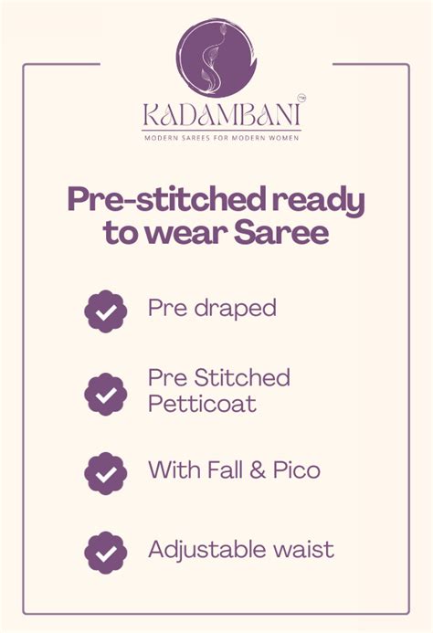 Pre Stitched Regal Ruby Ready To Wear Katan Silk Saree Kadambani