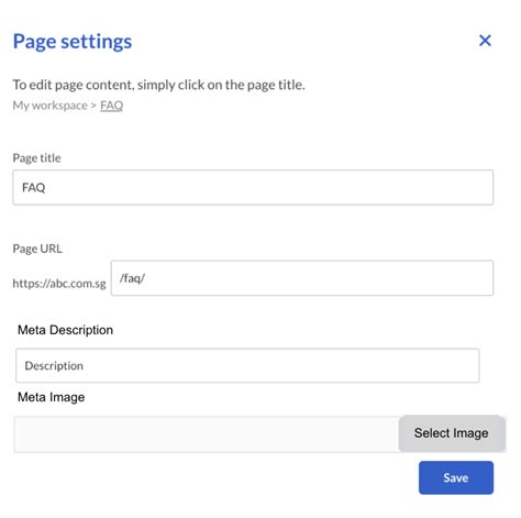 Add Meta Description And Image On Each Page Setting Issue Isomerpages Isomercms