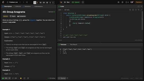Leetcode 49 Group Anagrams Youtube