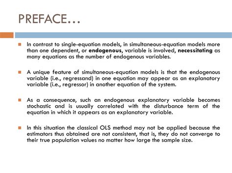 Ppt Simultaneous Equation Models Powerpoint Presentation Free