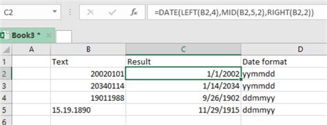 Excel Formula Convert Text To Date Excelchat