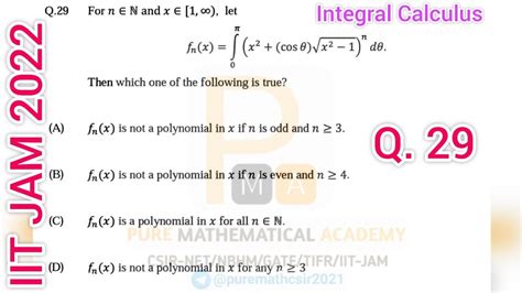 Iit Jam Real Analysis Solution Question Pure Mathematical Academy Sudip Kumar