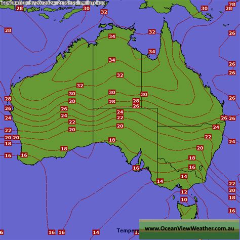 OceanViewWeather Australia Weather Charts GFS Forecast Charts Lightning In Queensland