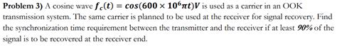 Solved Please Show Work For The Following A Cosine Wave Chegg