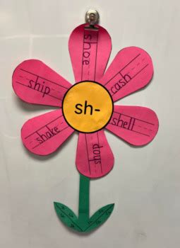 Sh Flower Digraph Practice By Miss H S Creations Tpt
