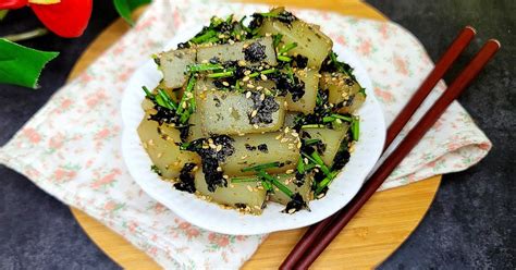 청포묵무침 청포묵 김무침 만들기