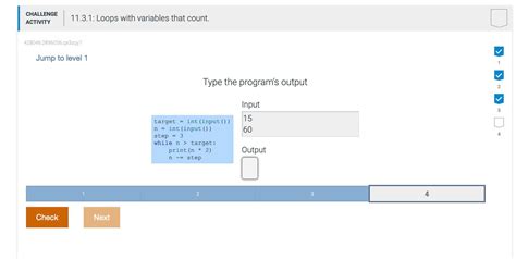 solved challenge activity 11 3 1 loops with variables that