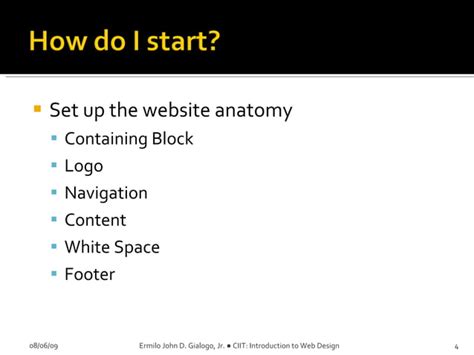 Introduction To Web Design Ppt Web Development Internet