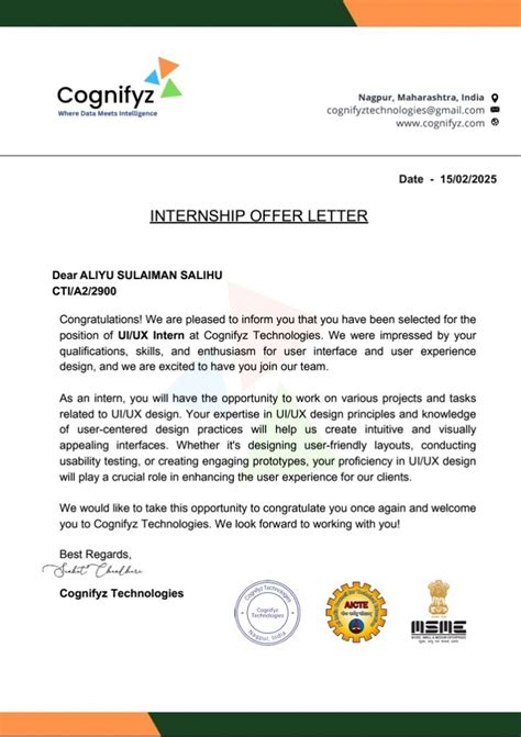 Newjourney Uiux Internship Cognifyztechnologies Growth… Aliyu
