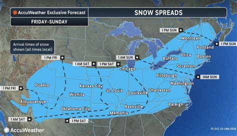 Brand New Projected Snowfall Totals Timing Released As Massive Storm
