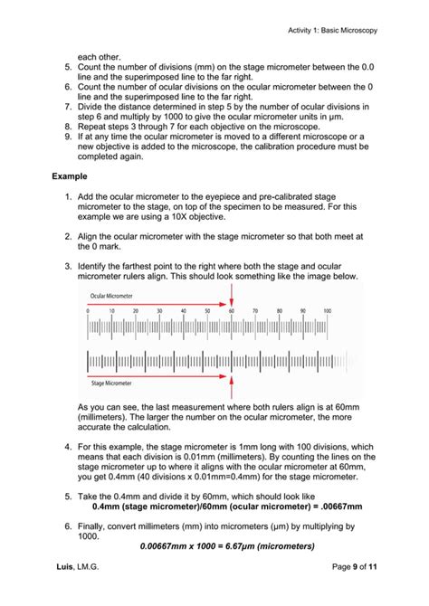 530319254 Activity 1 Basic Microscopy Pdf