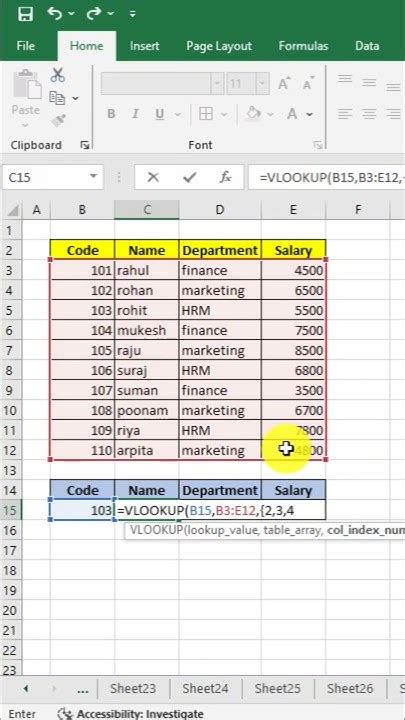 Dont Use Vlookup In Excel‼️instead Use Amazing Function Exceltips