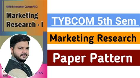 Tybcom 5sem Marketing Research Paper Pattern Important Questions 5th