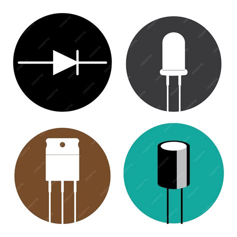 Premium Vector Diode Icon Vector Illustration Logo Design