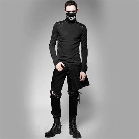 Long Sleeves Turtleneck Top By Punk Rave