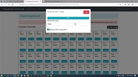 Cyber Cafe Management System In Php Projectworlds Store