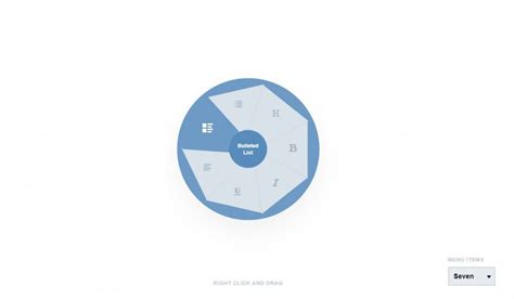 30 javascript circle menu examples onaircode