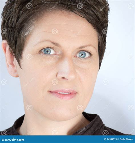 Attractive Mature Woman Close Up Stock Image Image Of Adult Woman