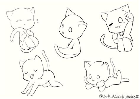 Chibi Sketch Chibi Drawings Animal Drawings Art Drawings Body Type