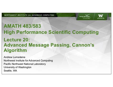 amath 483 583 lecture 20